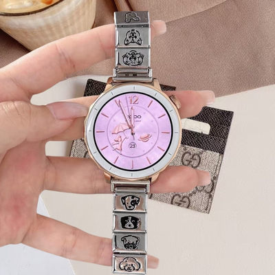 Galaxywatch可爱狗金属表带