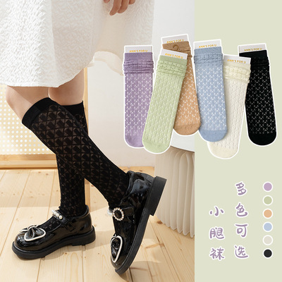 女童袜子春夏薄款透气网