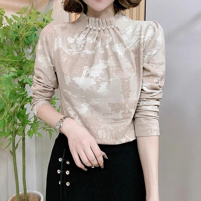 秋冬内搭打底衫半高领洋气2024