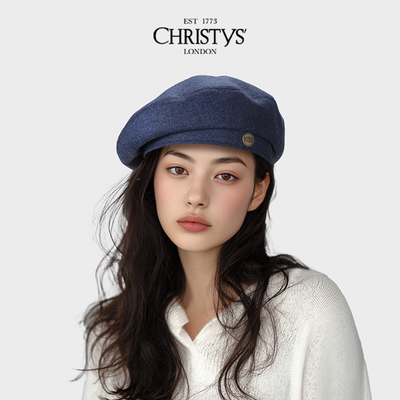 【新品】英伦经典男女同款初剪羊毛贝雷帽
