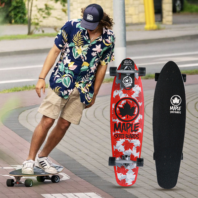 【3折外贸】Maple出口大鱼板男女生刷街代步成人代步四轮滑板车