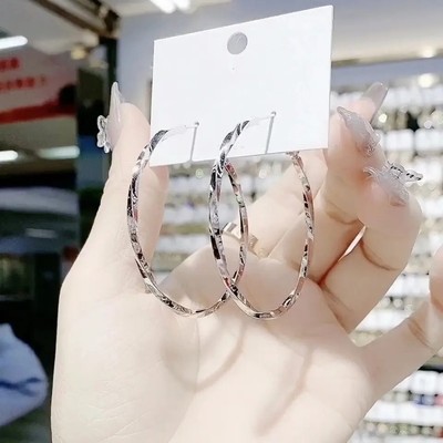 【双生恋】纽纹时尚耳圈欧美百搭