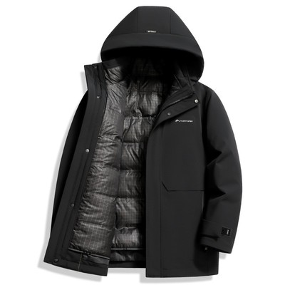 带袖子内胆可以单穿90白鸭绒脱卸内胆男士羽绒服秋冬脱卸帽羽xl34