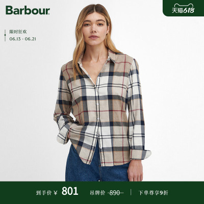 Barbour女士长袖衬衫