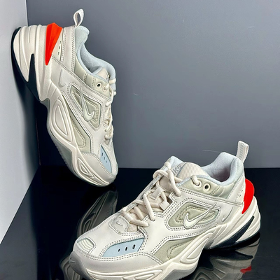 耐克 Nike M2K Tekno 老爹鞋 男女同款 白橙 AV4789-001
