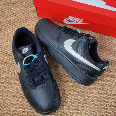 Nike/耐克 Gamma Force 时尚耐磨低帮板鞋女款黑白HQ1674-001