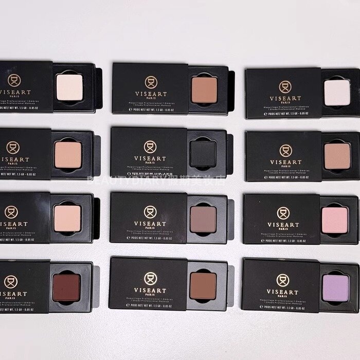 VISEART哑光雾面单色眼影1.5g磁吸新版配套4色空盘可自组替换