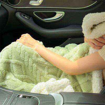 塔绒羊羔绒双层毛毯双绒加厚铺盖床毯子北欧风午睡毯沙面GC563201