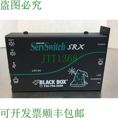 原装供应BLACKBOX ACU5051A SERVSWITCH 本地 SRX VGA+ USB 扩展