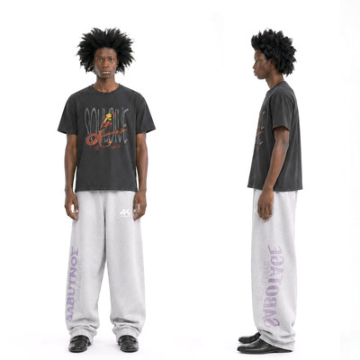 SOULDIVE26SS「Prince」水洗做旧单缝线褪色印花短袖vintagetee