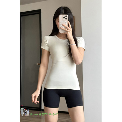 新色~骨白色From Swlft Tee经典速干跑步运动瑜伽上衣短袖T恤女