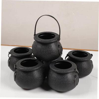6pcs Halloween Decoration Trick or Treat Candy Buckets Porta