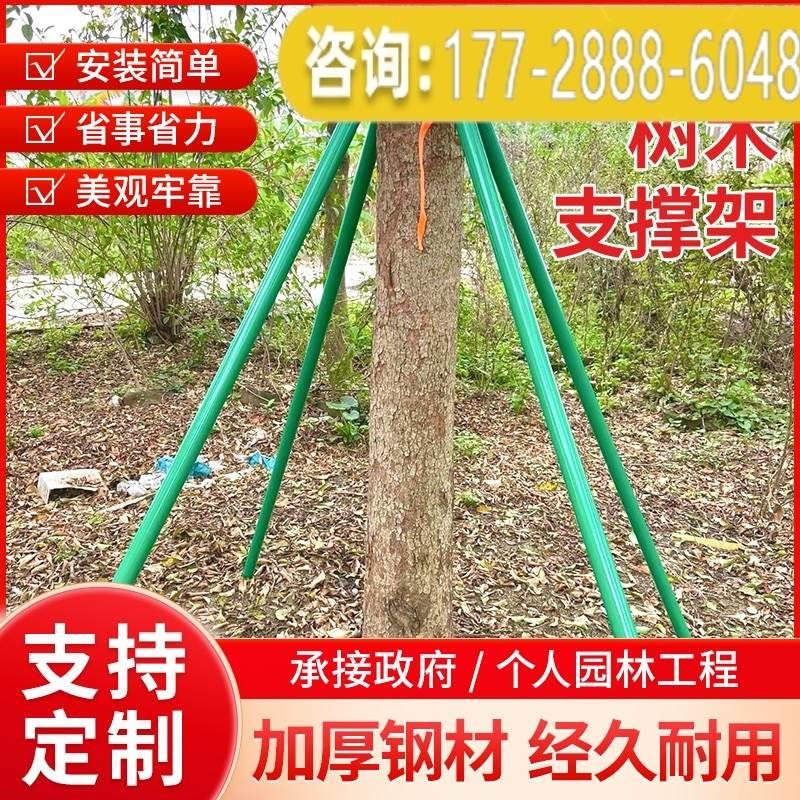 树木固定器园林防风大树支撑杆绿化苗木支架钢管树木支撑架树撑护