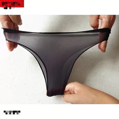男女通用超薄透明丝袜内裤高弹力紧身无痕性感内裤cd