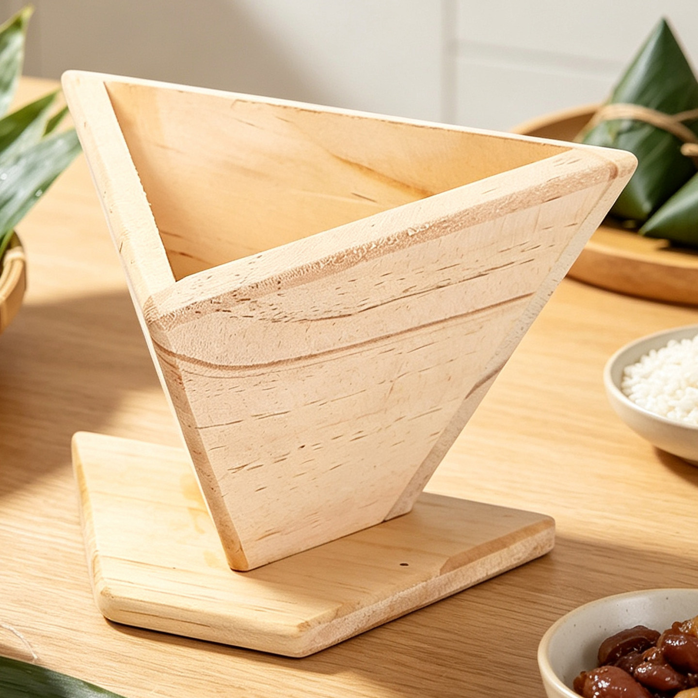 端午包粽子专业模手工实木粽子模具DIY烘焙工具传统食品制作模具