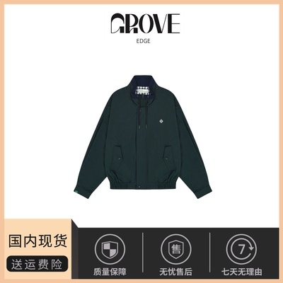 【现货】GROVE EDGE两面穿复古夹克外套女秋季工装宽松休闲上衣