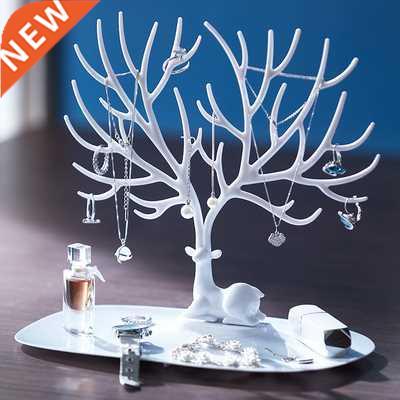New Little Deer Jewelry Display and Tray e Earrings Neckla