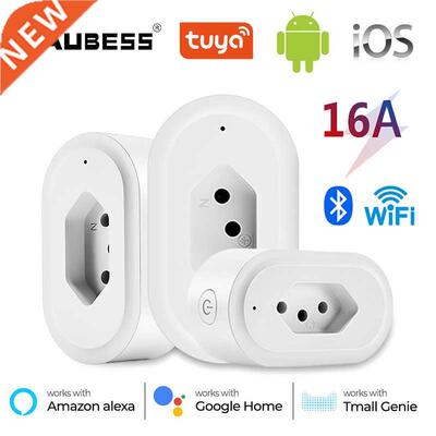 Aubess 16A Brazil Standard Tuya Wifi Smart Plug Socket