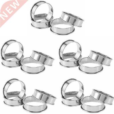 Quality 20X Double Rolled Tart Rings, English Muffin Rings