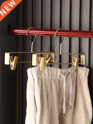 Household Pants Rack Trouser Press Clothes Hanger with Clip