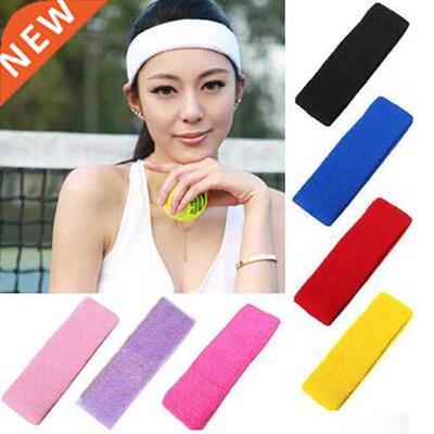 1Pc Women/Men Cotton Sweatband Heband Sport Yoga Gym Runni