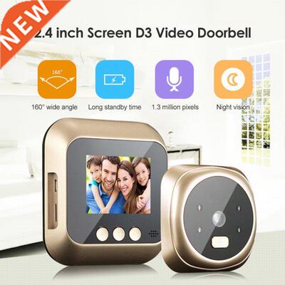 Household 2.4 inch LCD Night Vision Digitl Doorbell Door V