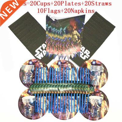 100pcs/90pcs Cartoon Star Wars Theme Cutlery Party Decorati