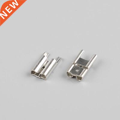 100pcs4.8 Inserts Plug Spring Terminal PCB Solder lug type t