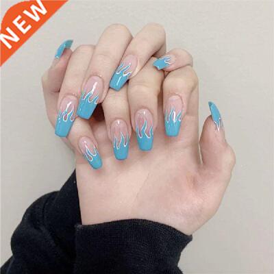 24Pcs Detachable False Nails Wearable Cute French Fake