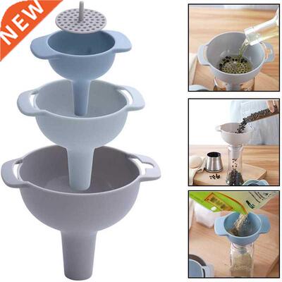 Household Filter Multi-function Funnel Set Oil Hopper