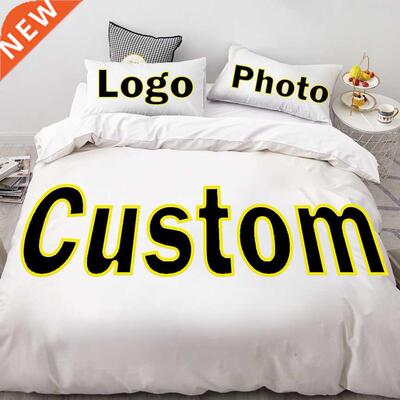 Bedding Set Photo Logo Image Custom size Queen King Duve