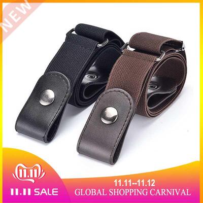 Punk Style Elastic Buckle-free Invisible Belt for Jeans Dres