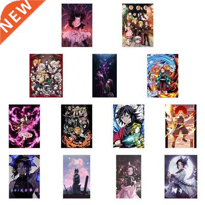 Japanese Demon Slayer Anime Poer Character Silk Painting P
