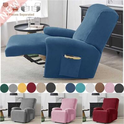 Stch Recliner Sofa ver Soft Velvet Lazy Boy Armchair vers El
