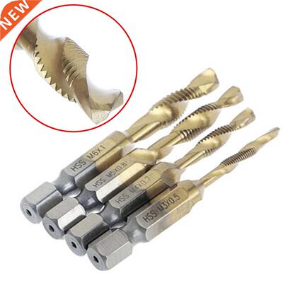 20 Pieces HSS 4241 M3 M4 M5 M6 Titanium Coated Bits Drill He