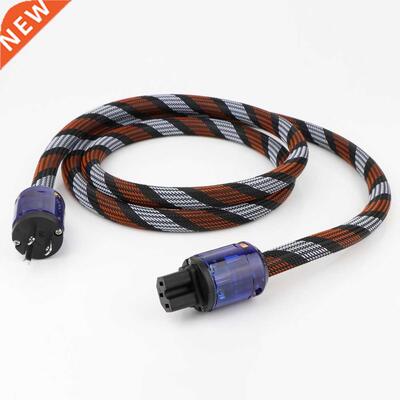 6N OFC Copper US AC Power cord cable HIFI Power Extension Ca