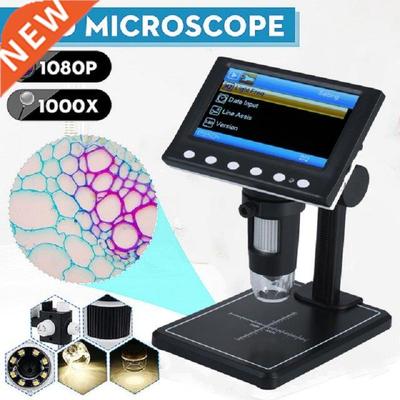 Digital Microscope 4.inch 1000X Magnification 1080P LCD Mic