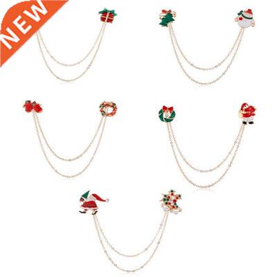 1PC Fashion New Year Christmas oots rooches For Women Chri