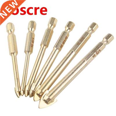6PCS Cermic Glss Tile Drill Bit Tungsten Steel Hexgonl D