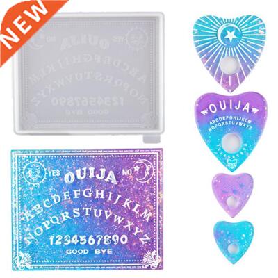 Gothic Ouija oard Heart Pendant Keychain Resin Casting Mold