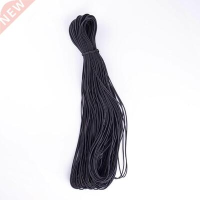 MM 10 M Tent Poles Craft Elastic Rubber Band, Black and