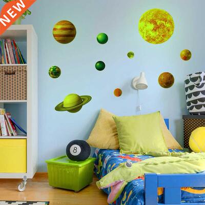 Solar System Planets Wall Stickers Kids Rooms Study Rooms