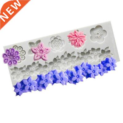 Chain Flower & Leaf Silicone Fondant Soap D Cake Mold