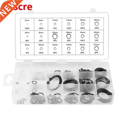 150pc Snap Retaining Circlip Assortment Kit 3mm - 32mm 18 Si