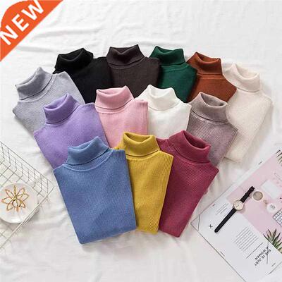 JMPRS Turtleneck Women Pullover Sweater Spring Jumper Knitte