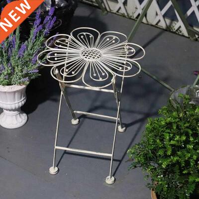 European style folding flower round table modern simple balc