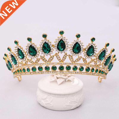 Luxury Rhineone Cryal Crown Bride Tiaras And Crowns Quee