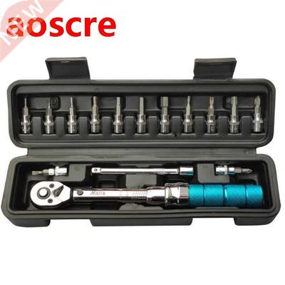 15Pcs/Set 1/4-inch 2-15Nm Torque Wrench Profession Bicycle B