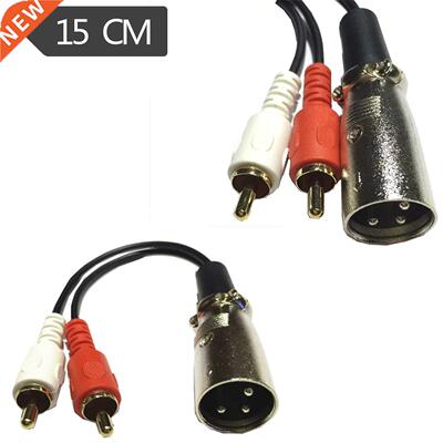 Red whited 2 RCA male to XLR Male audio speaker p Y cale