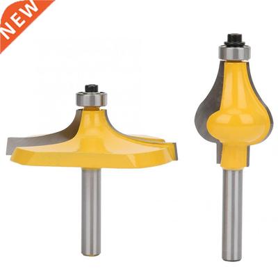2pcs 8mm Shank Armre Handrail Router Bit Set with Bearing